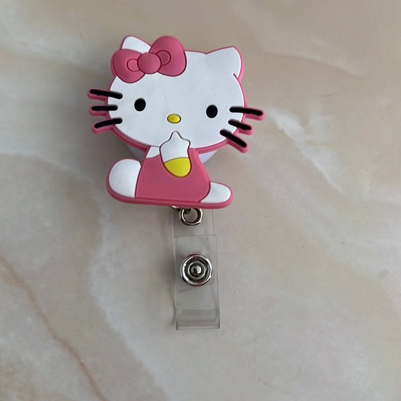 Hello Kitty | Office | Hello Kitty Retractable Id Badge Reel | Poshmark